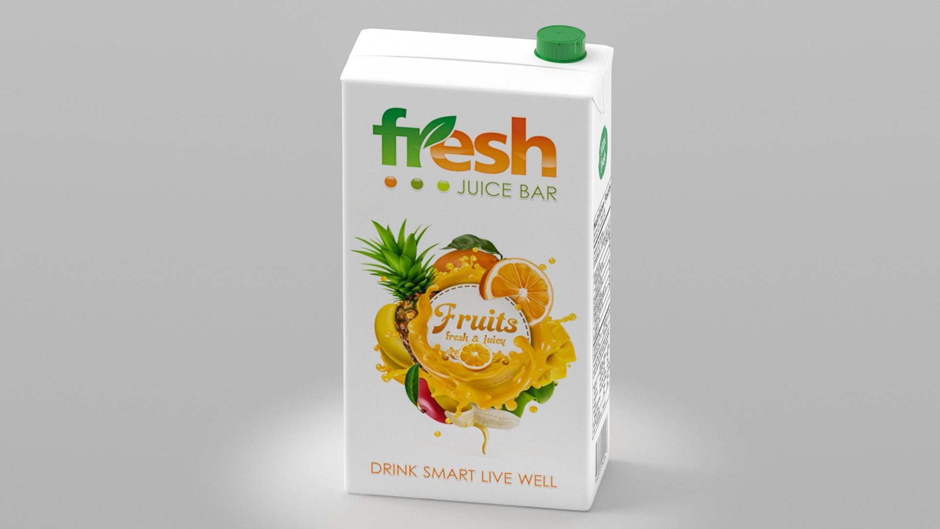 Juice Box 3D Model - TurboSquid 1591799