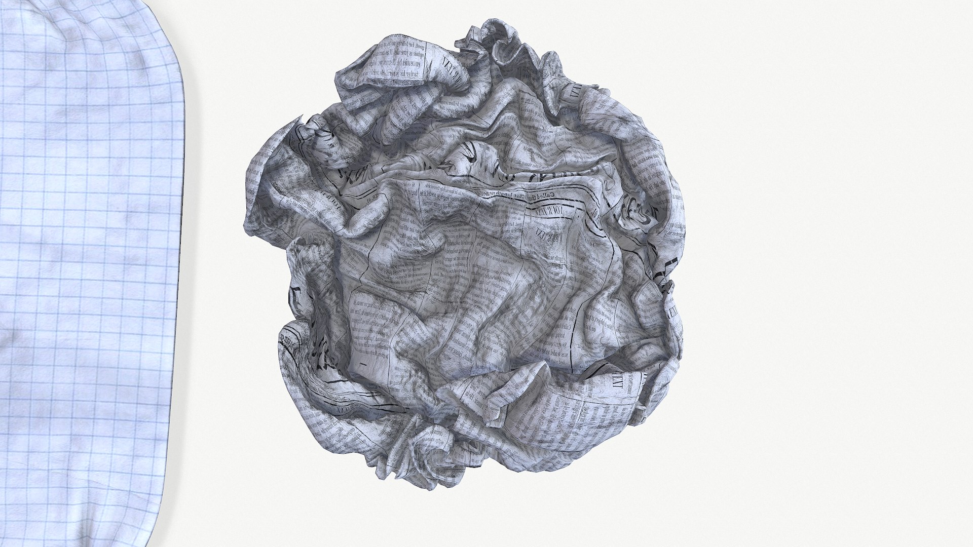 3D realistic crumpled papers model - TurboSquid 1539530