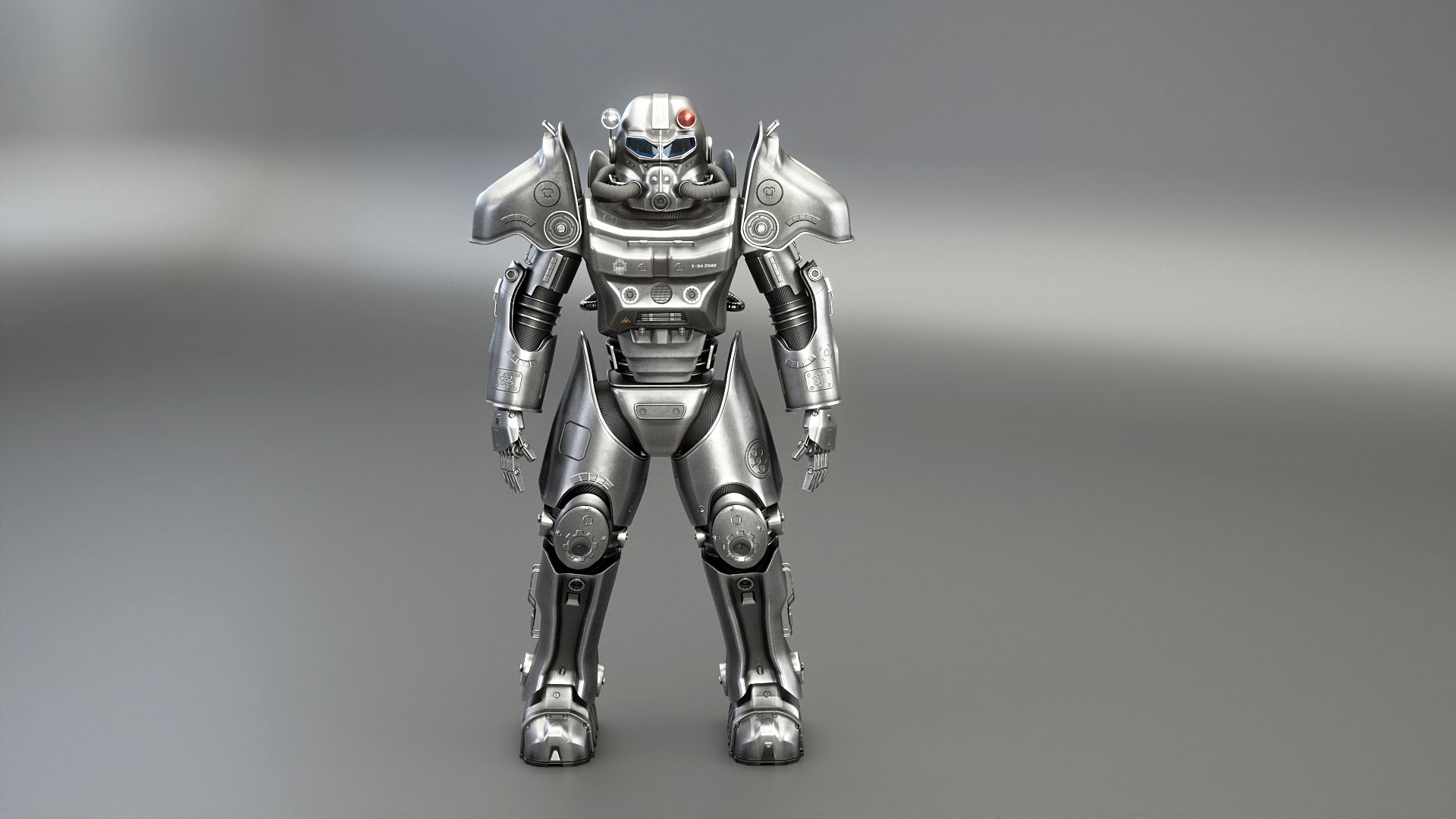 Post Apocalyptic Power Armor TV-2 3D Model - TurboSquid 2225985