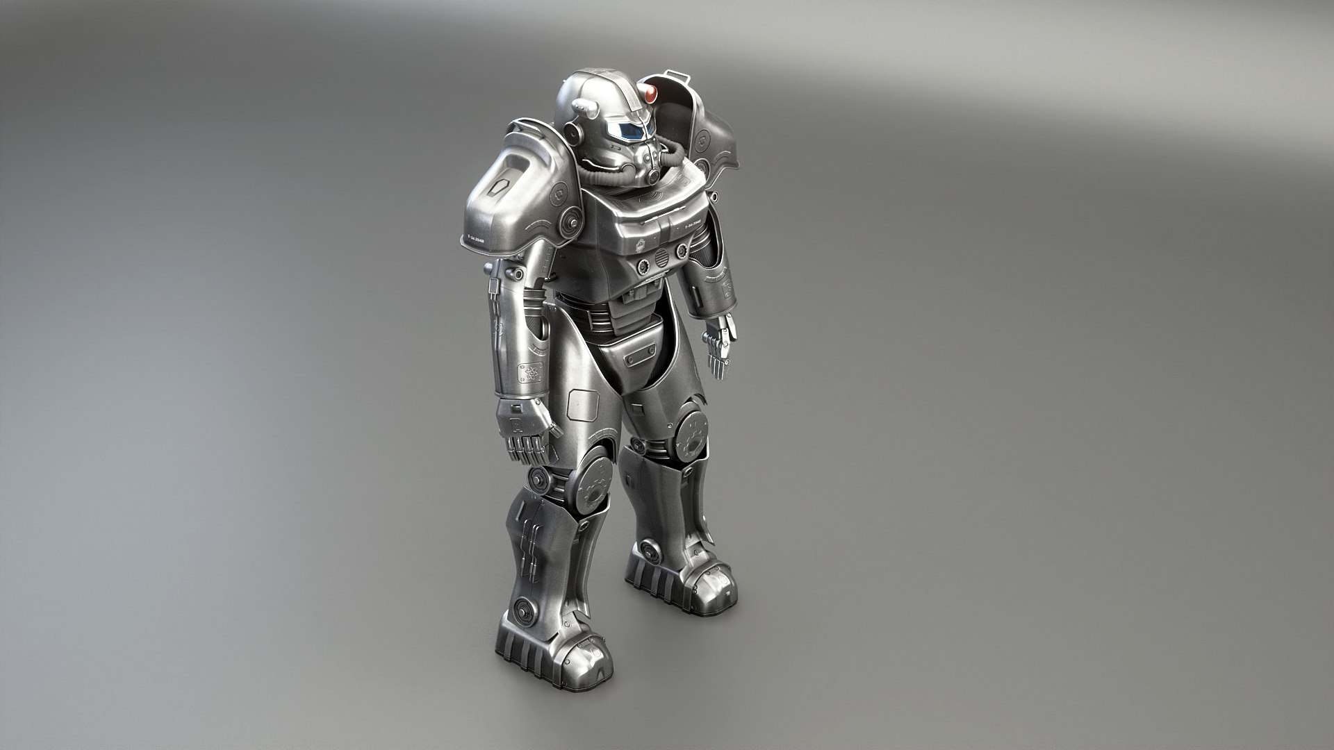 Post Apocalyptic Power Armor TV-2 3D Model - TurboSquid 2225985