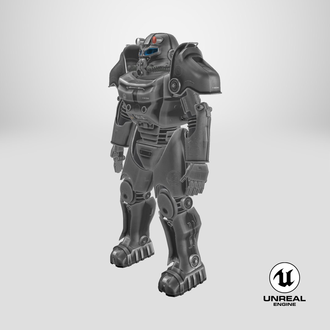 Post Apocalyptic Power Armor TV-2 3D Model - TurboSquid 2225985
