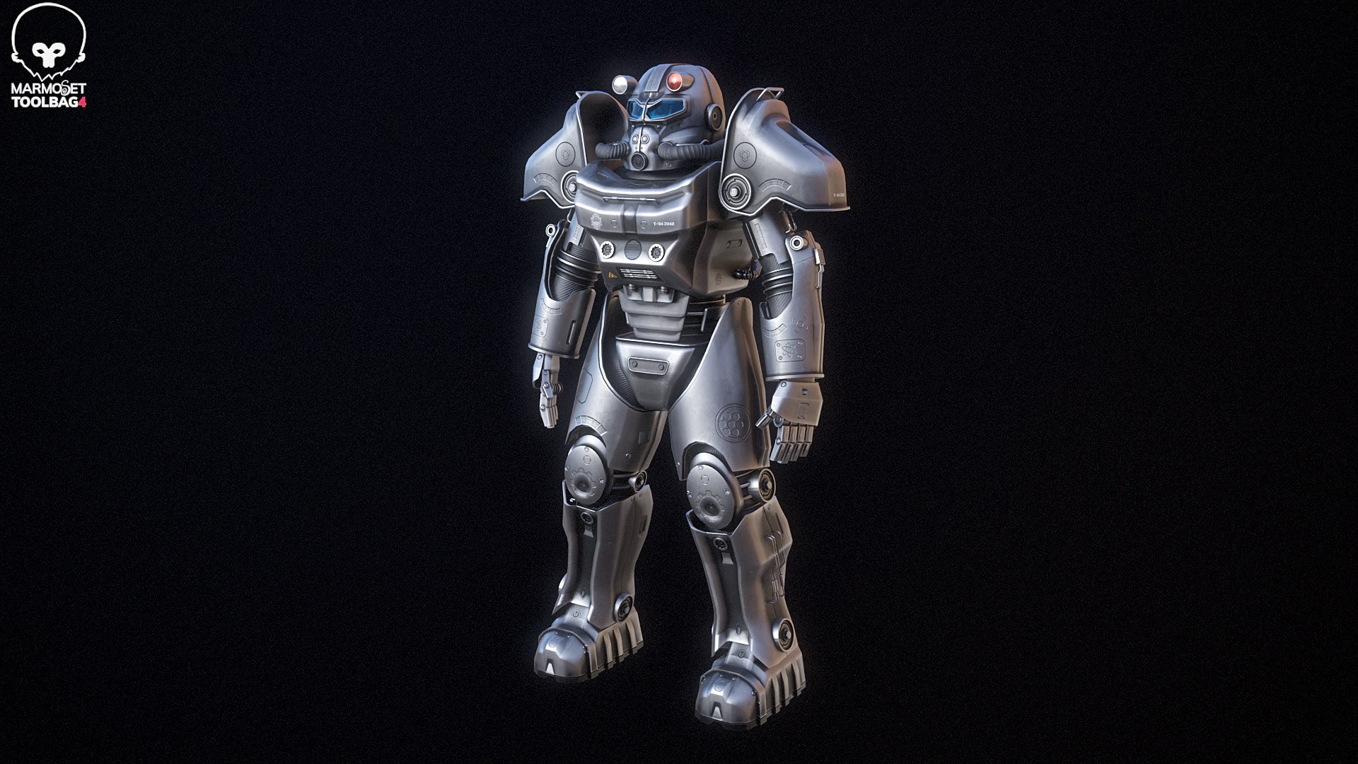 Post Apocalyptic Power Armor TV-2 3D Model - TurboSquid 2225985