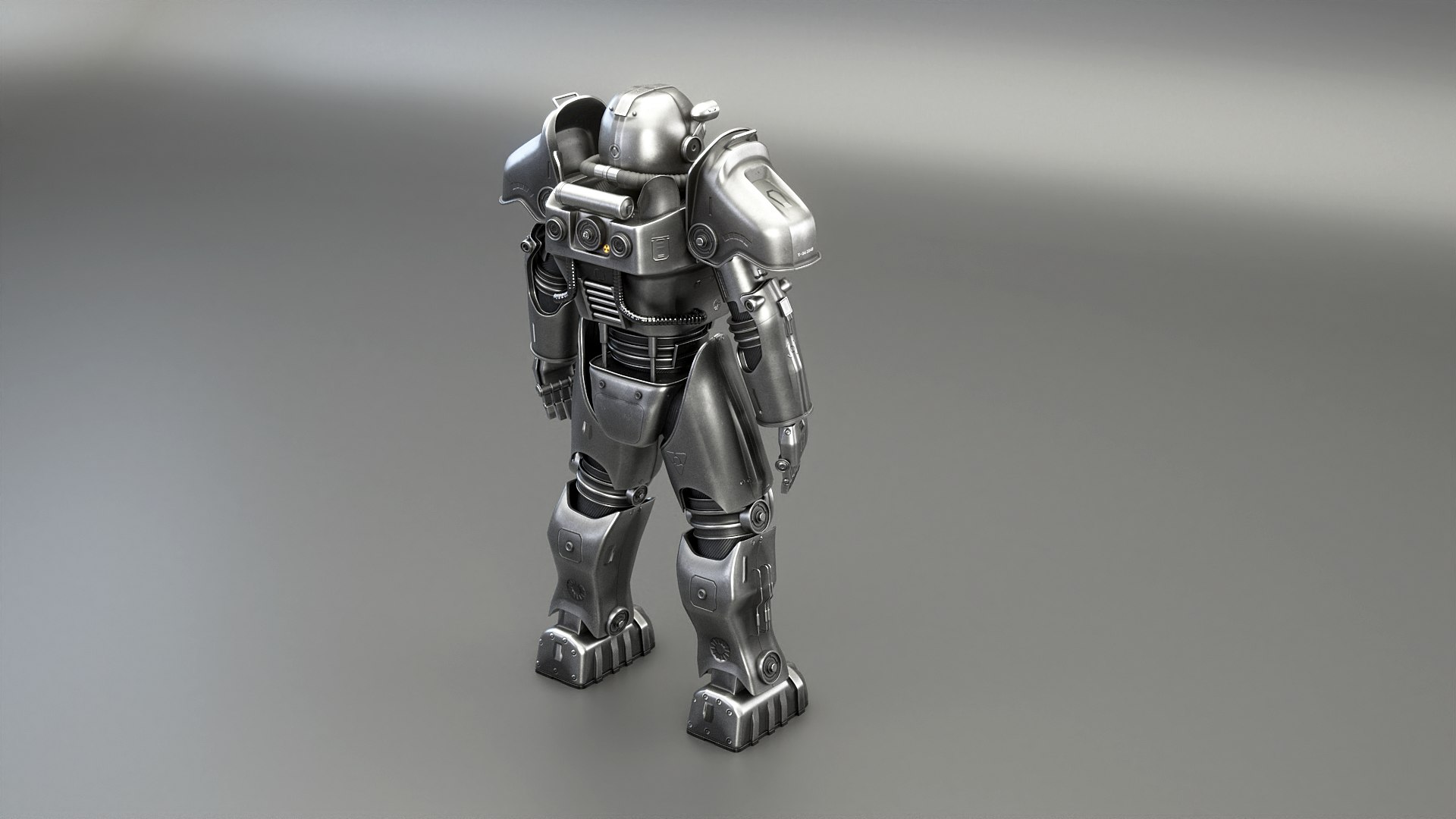 Post Apocalyptic Power Armor TV-2 3D Model - TurboSquid 2225985