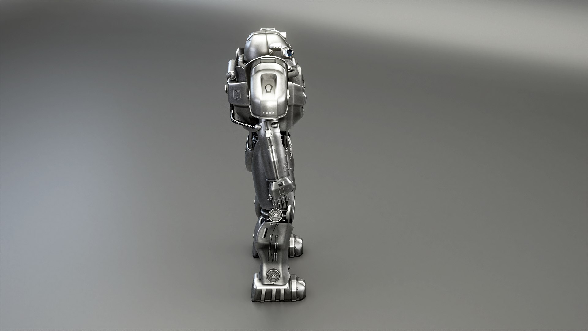 Post Apocalyptic Power Armor TV-2 3D Model - TurboSquid 2225985