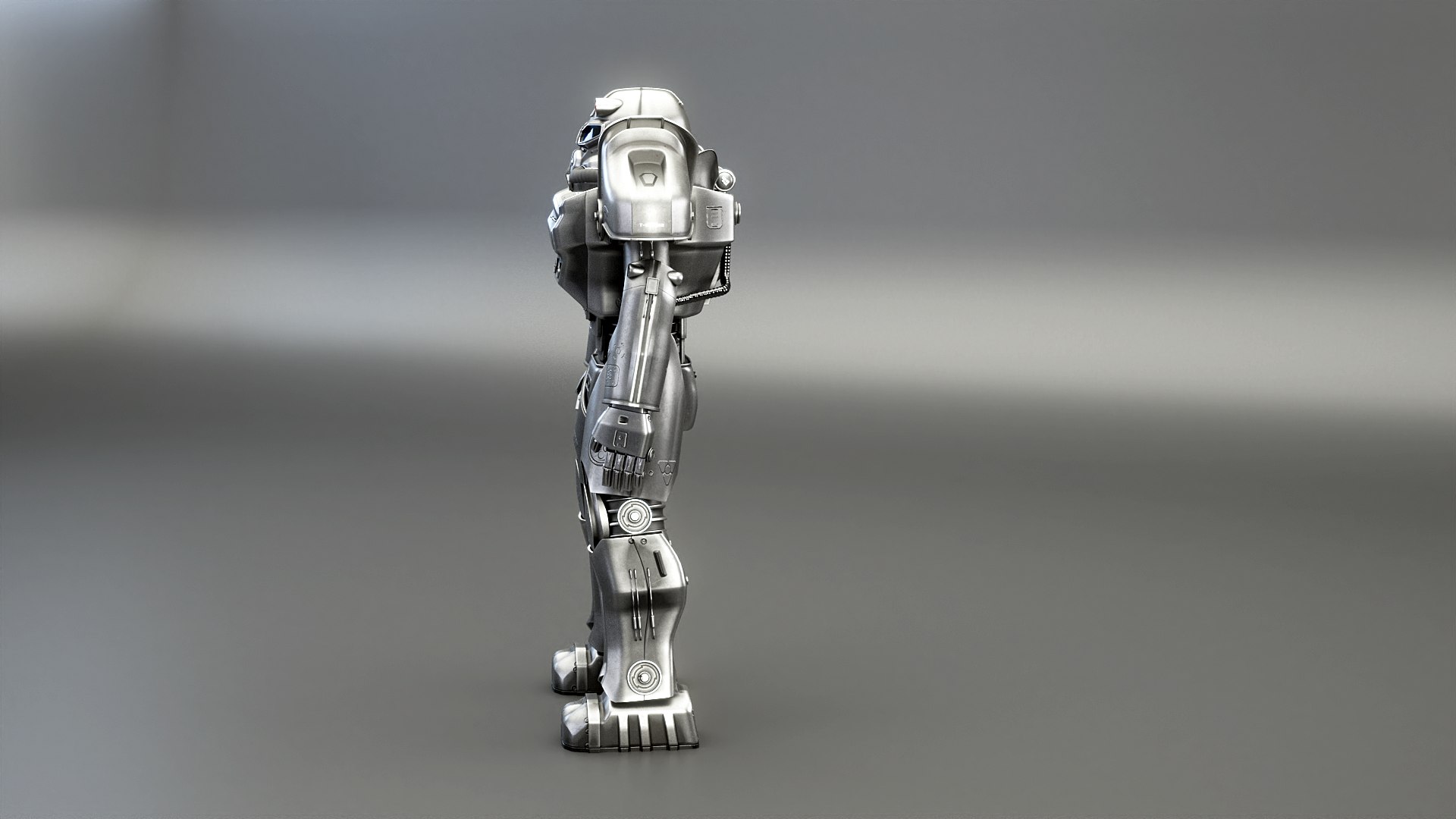 Post Apocalyptic Power Armor TV-2 3D Model - TurboSquid 2225985