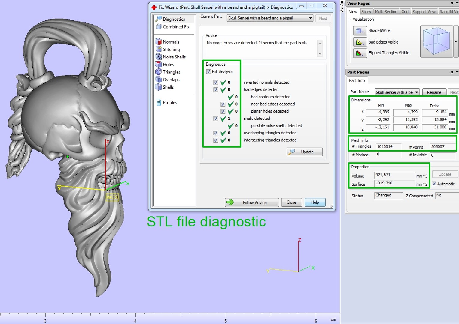 Skull Sensei beard apigtail pendant 3D print model - TurboSquid 1873714