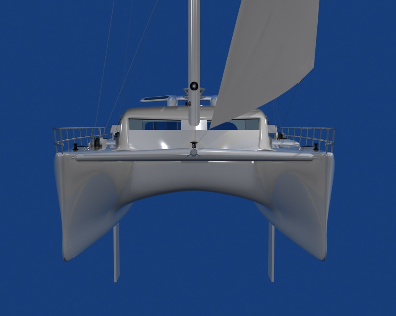 Boat Catamaran 3d Obj