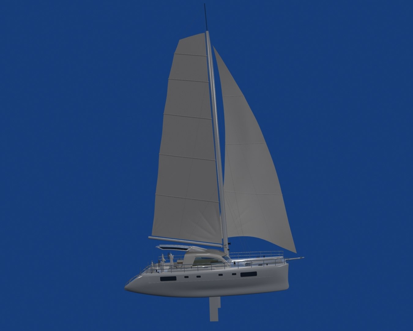 Boat Catamaran 3d Obj