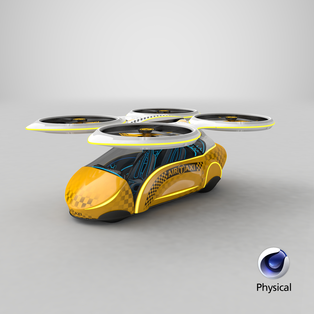 3D sci-fi taxi individual model - TurboSquid 1685953