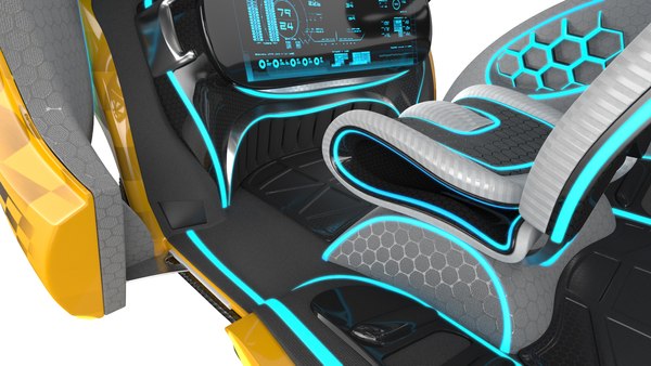 3D sci-fi taxi individual model - TurboSquid 1685953