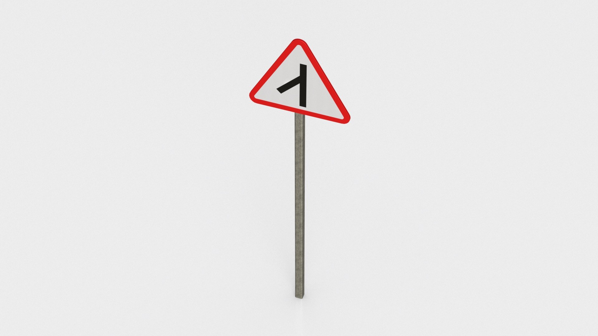 3d Left Intersection Model Turbosquid 2107090