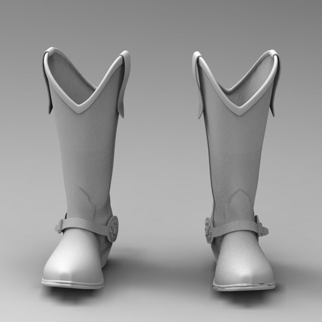 3d Cowboy Boot Model
