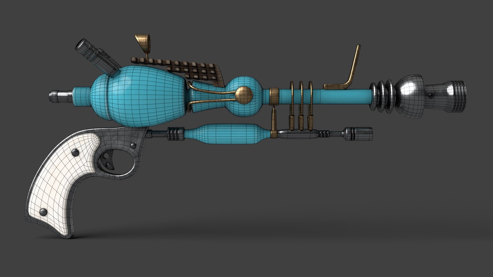 Fantasy Gun 01 3D - TurboSquid 1901935