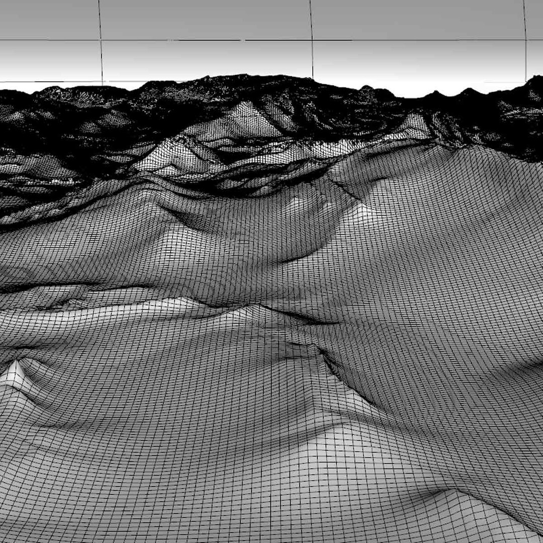 scene terrain landscape 3d model