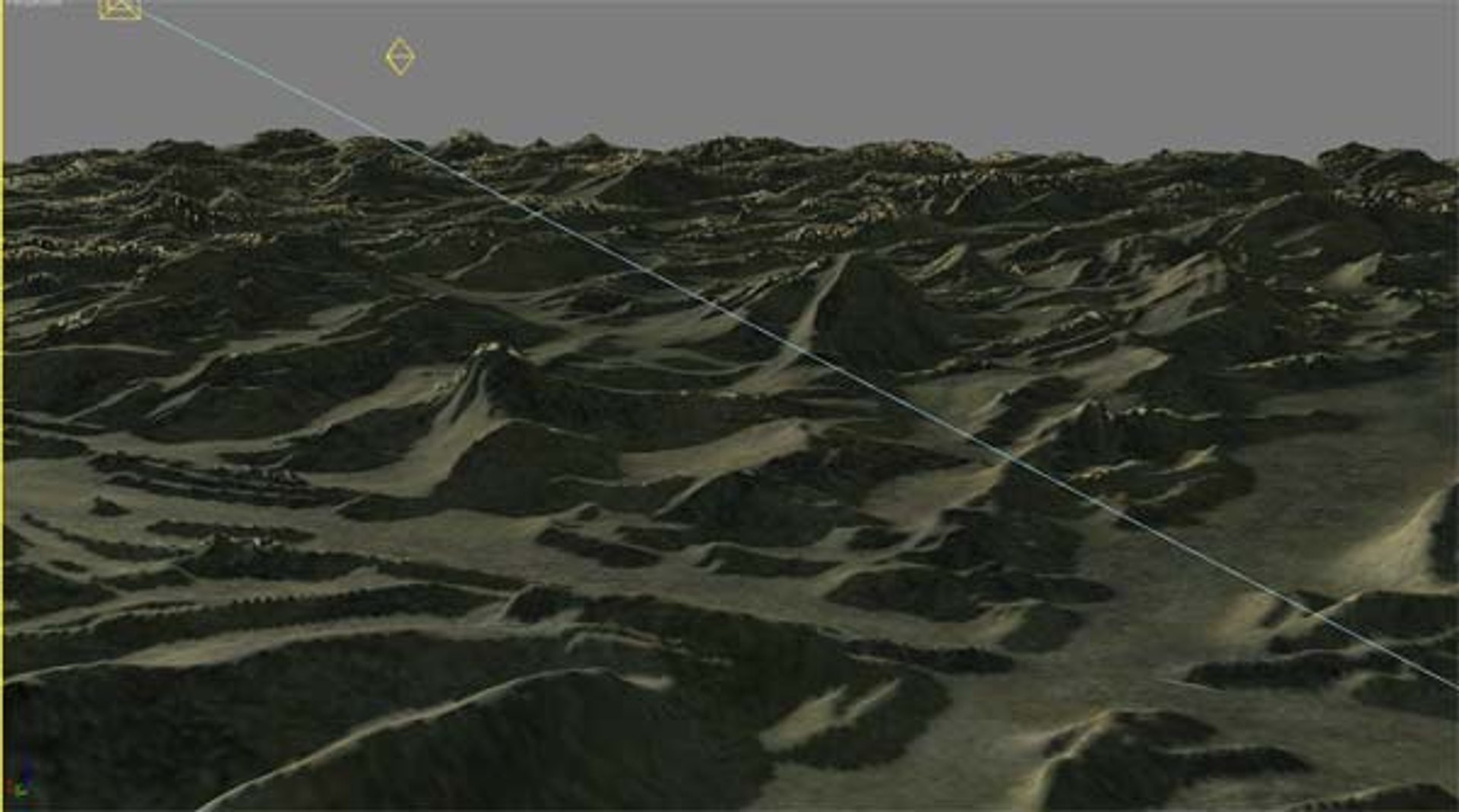scene terrain landscape 3d model