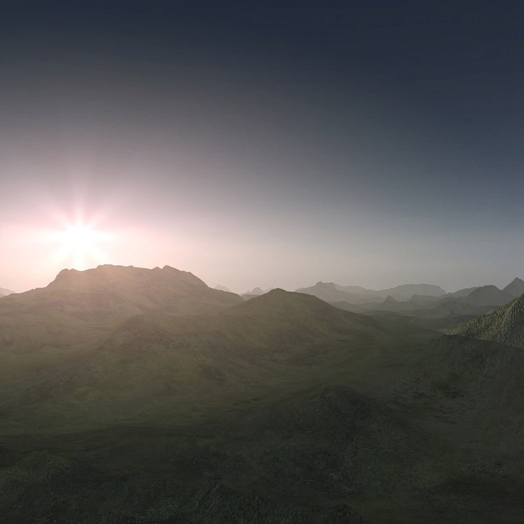 scene terrain landscape 3d model