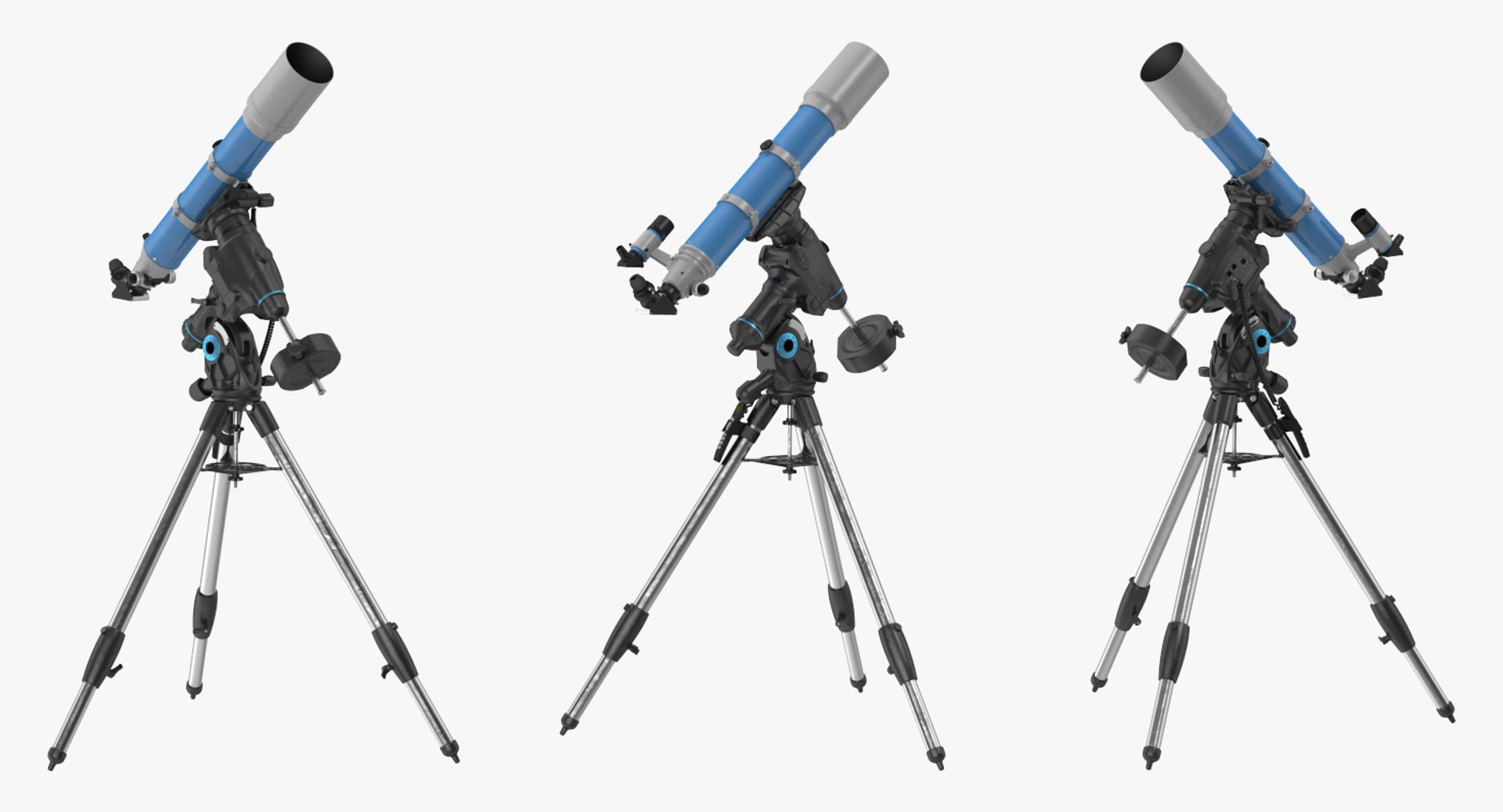 Refractor Telescope Mount Tripod 3D Model - TurboSquid 1336983