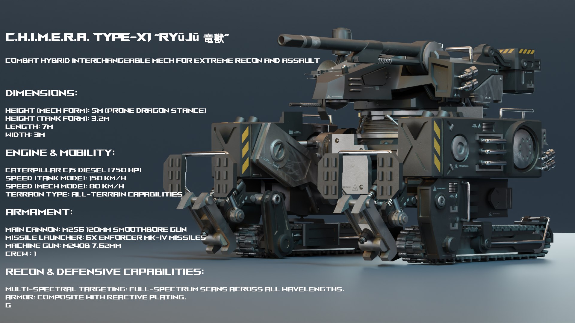 3D VILTRATECH - CHIMERA Type-X1 - TurboSquid 2272300