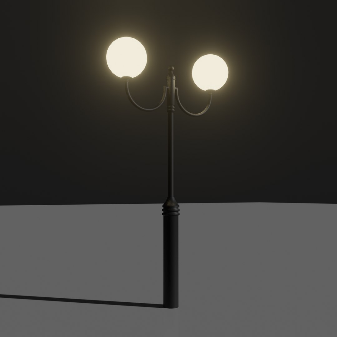 3D Street Lamp - TurboSquid 1823659