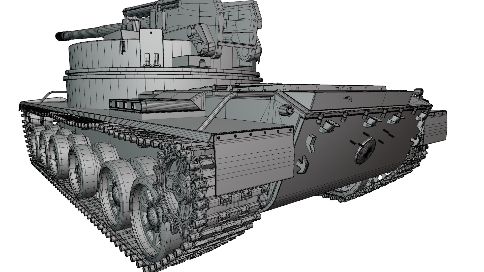 3D Object 327 Puck Self-propelled Artillery High-poly Rigged Model ...