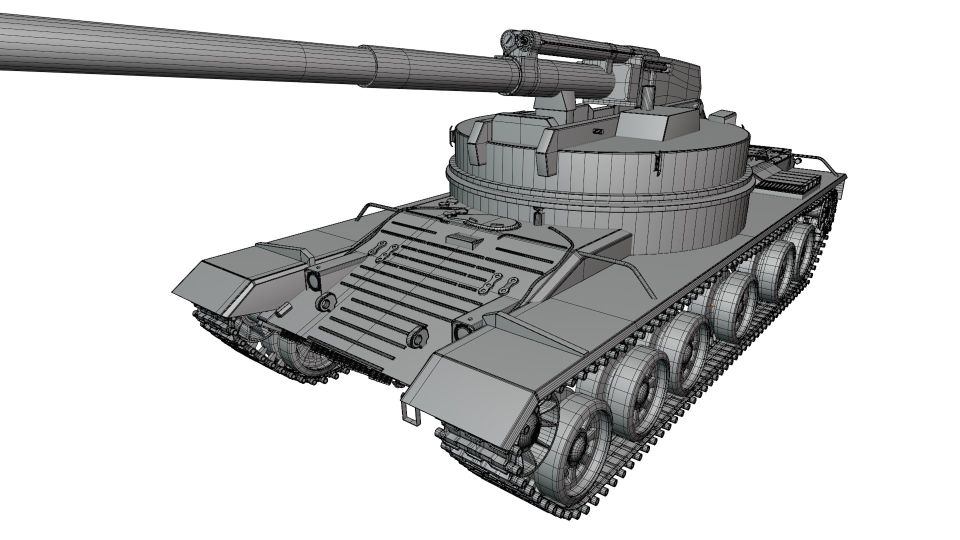 3D Object 327 Puck Self-propelled Artillery High-poly Rigged Model ...