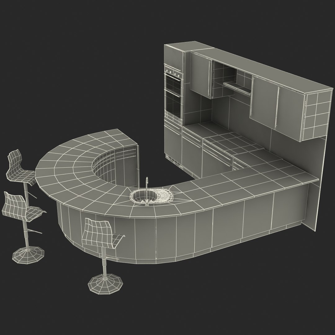 3d model kitchens 2