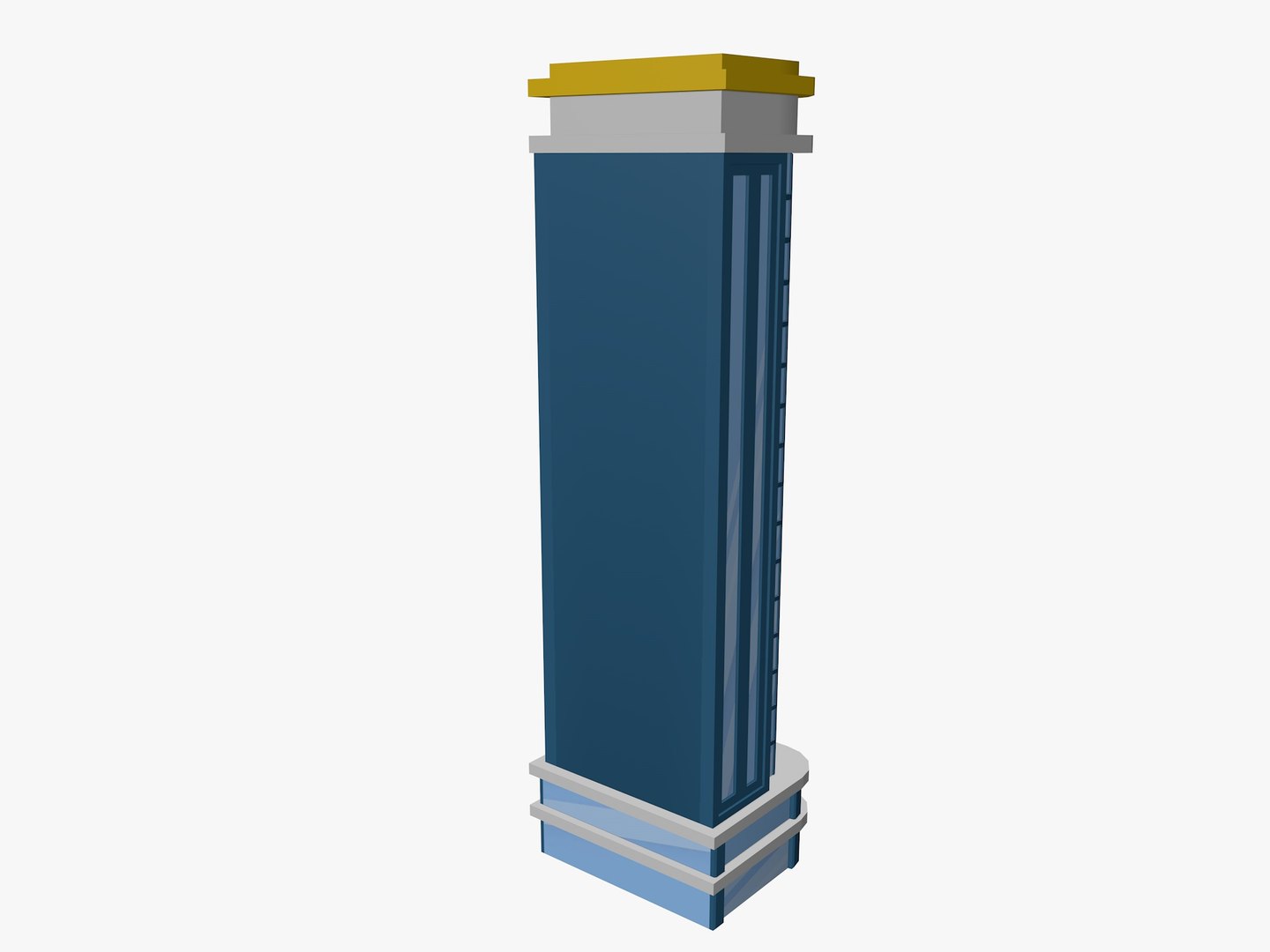 Cartoon Skyscraper Building 3 Low-poly 3D Model - TurboSquid 2254646