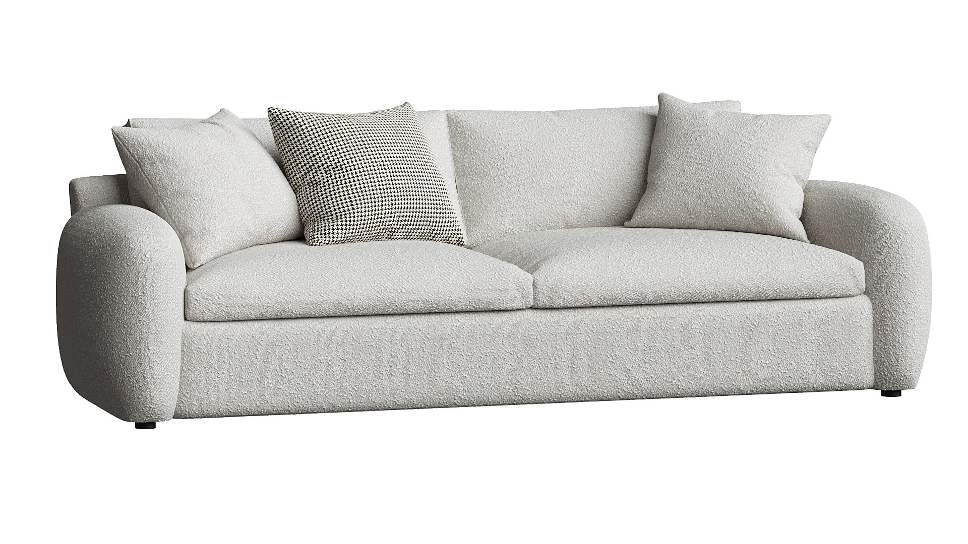 3D Teddy Fabric Sofa Model - TurboSquid 2340555