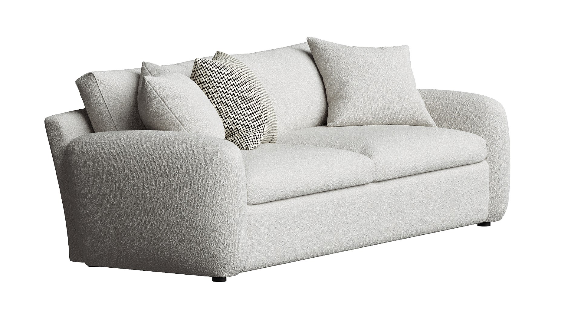 3D Teddy Fabric Sofa Model - TurboSquid 2340555