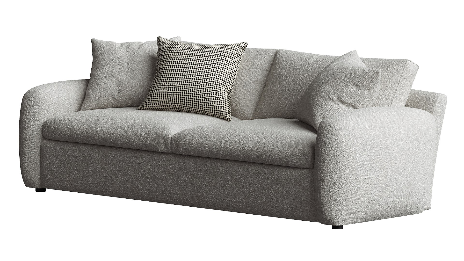 3D Teddy Fabric Sofa Model - TurboSquid 2340555