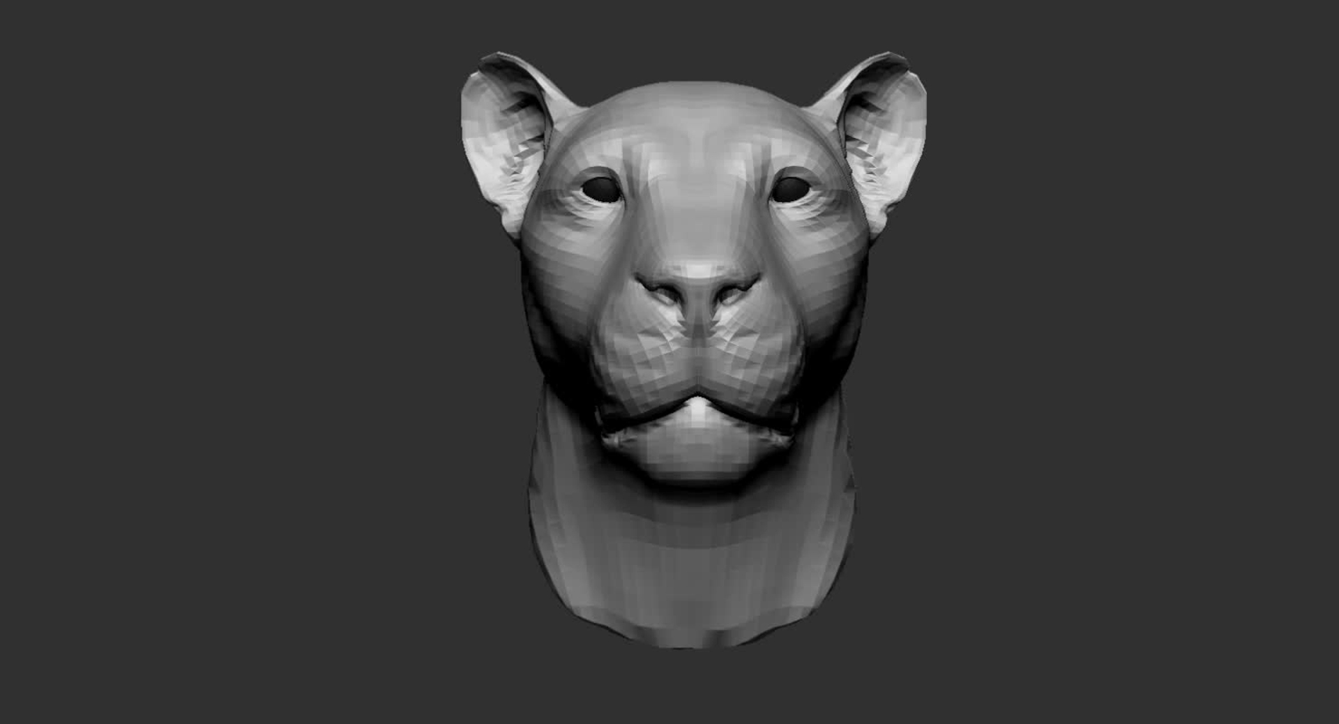 Lion Head Base Mesh Model - TurboSquid 1533892