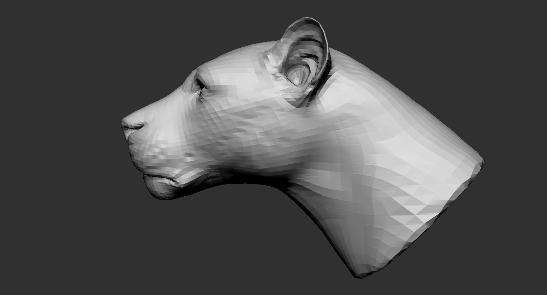 Lion Head Base Mesh Model - TurboSquid 1533892