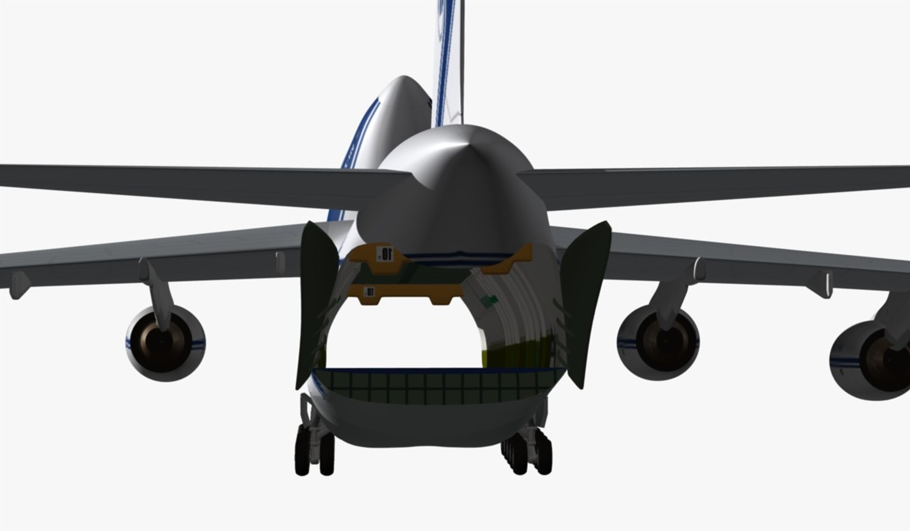 antonov volga dnepr 3d model