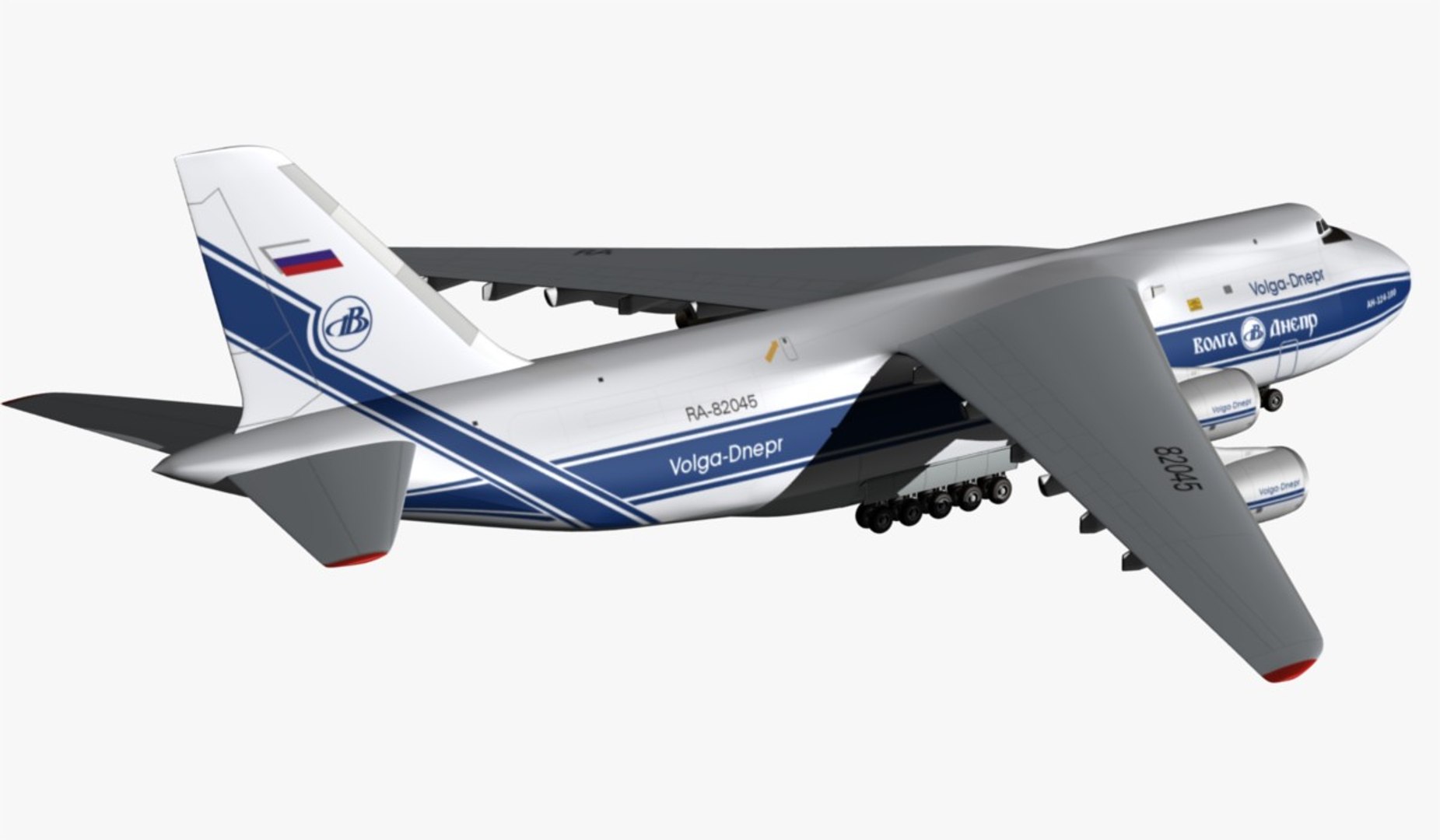 antonov volga dnepr 3d model