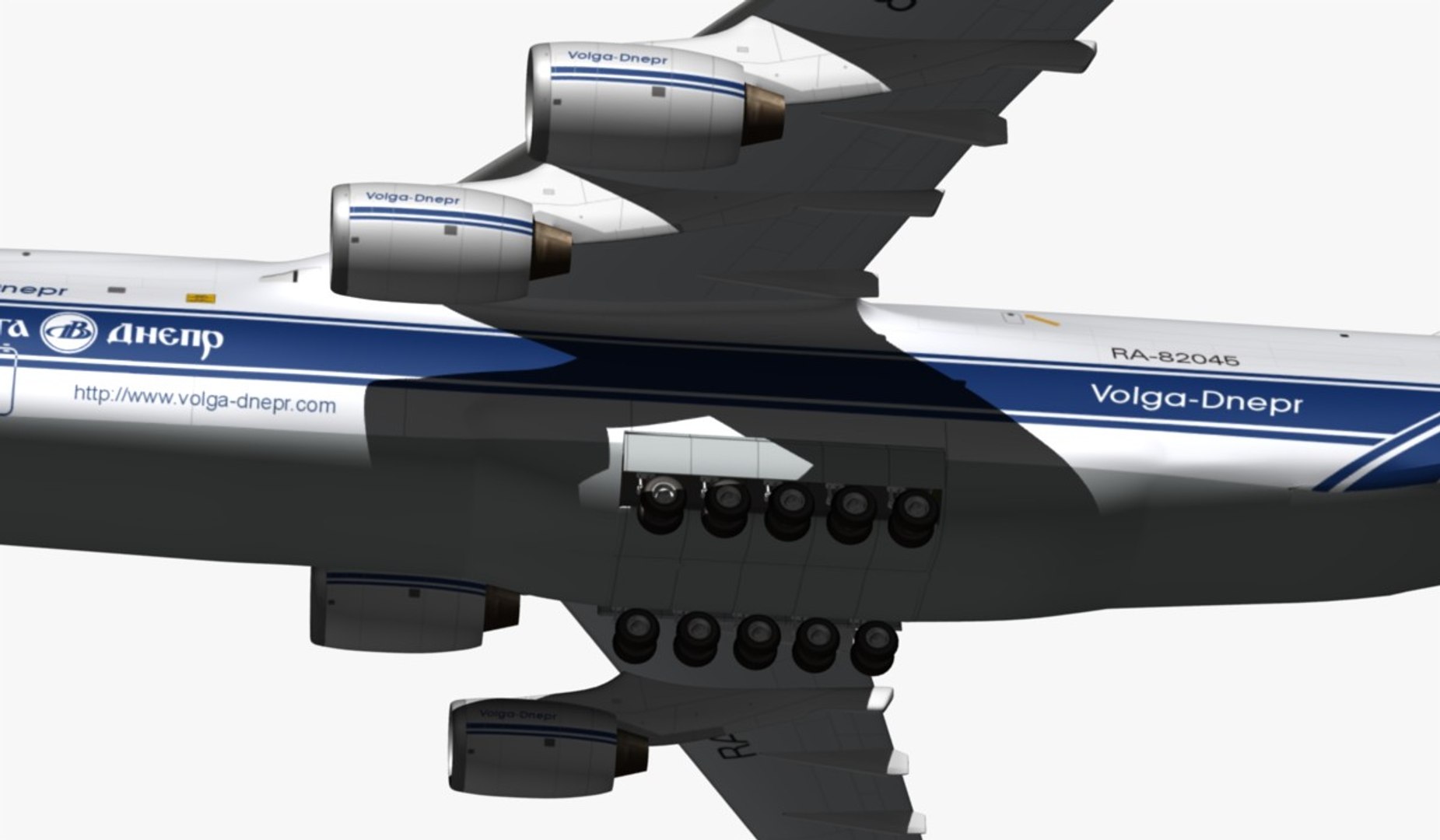 antonov volga dnepr 3d model