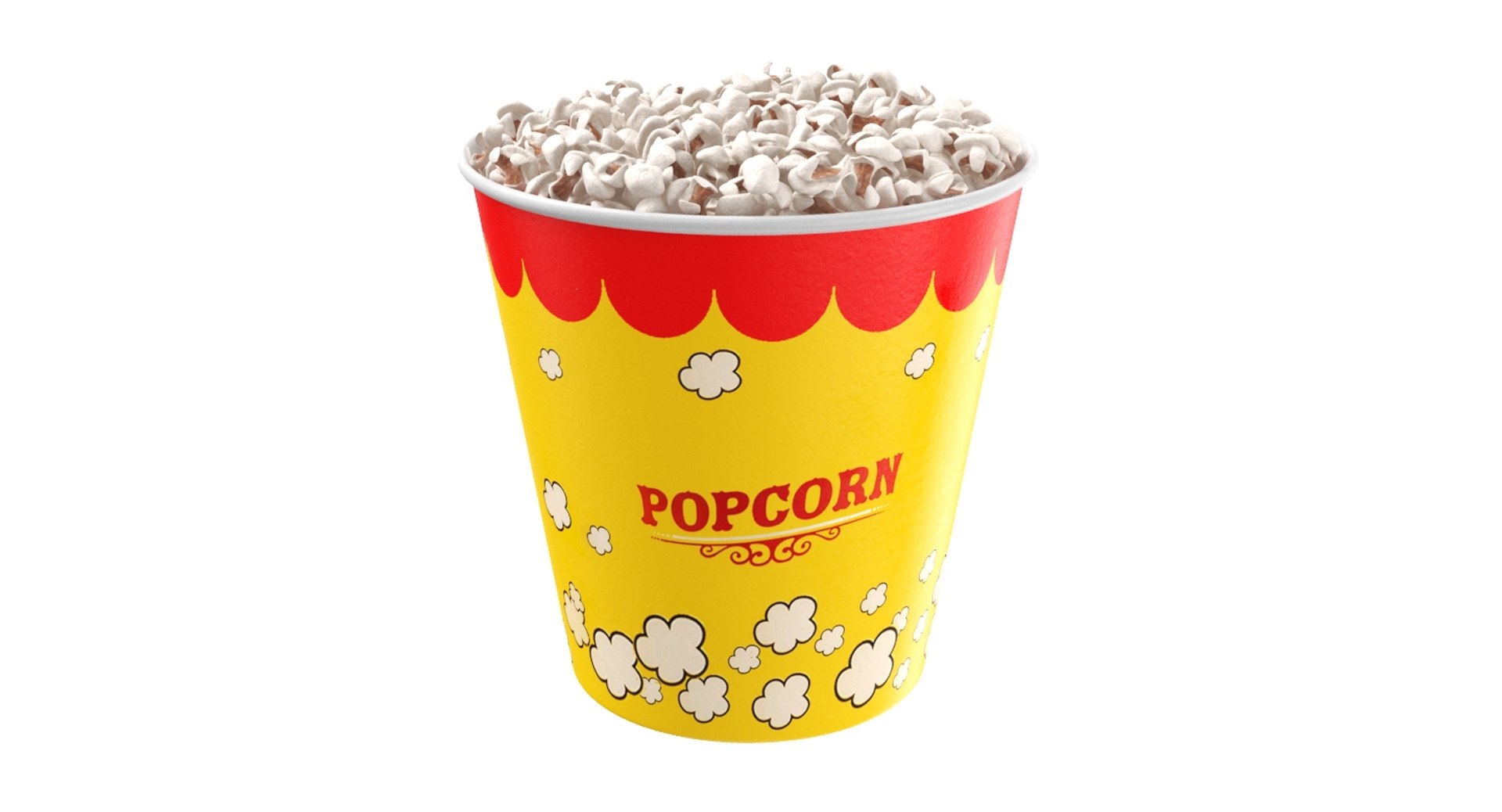 3D Real Popcorn Cup Corn - TurboSquid 1389305