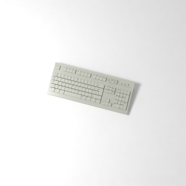3d keyboard model