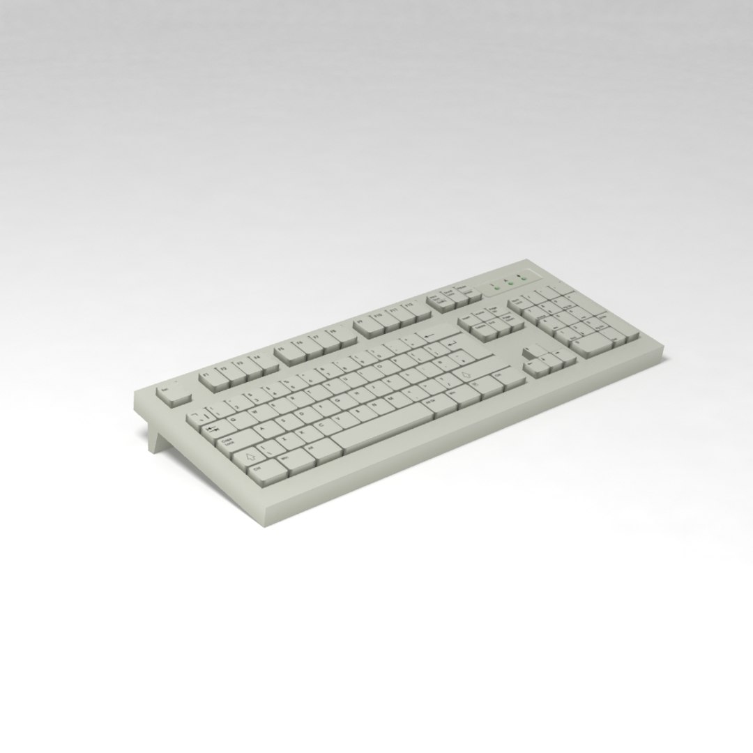 3d keyboard model