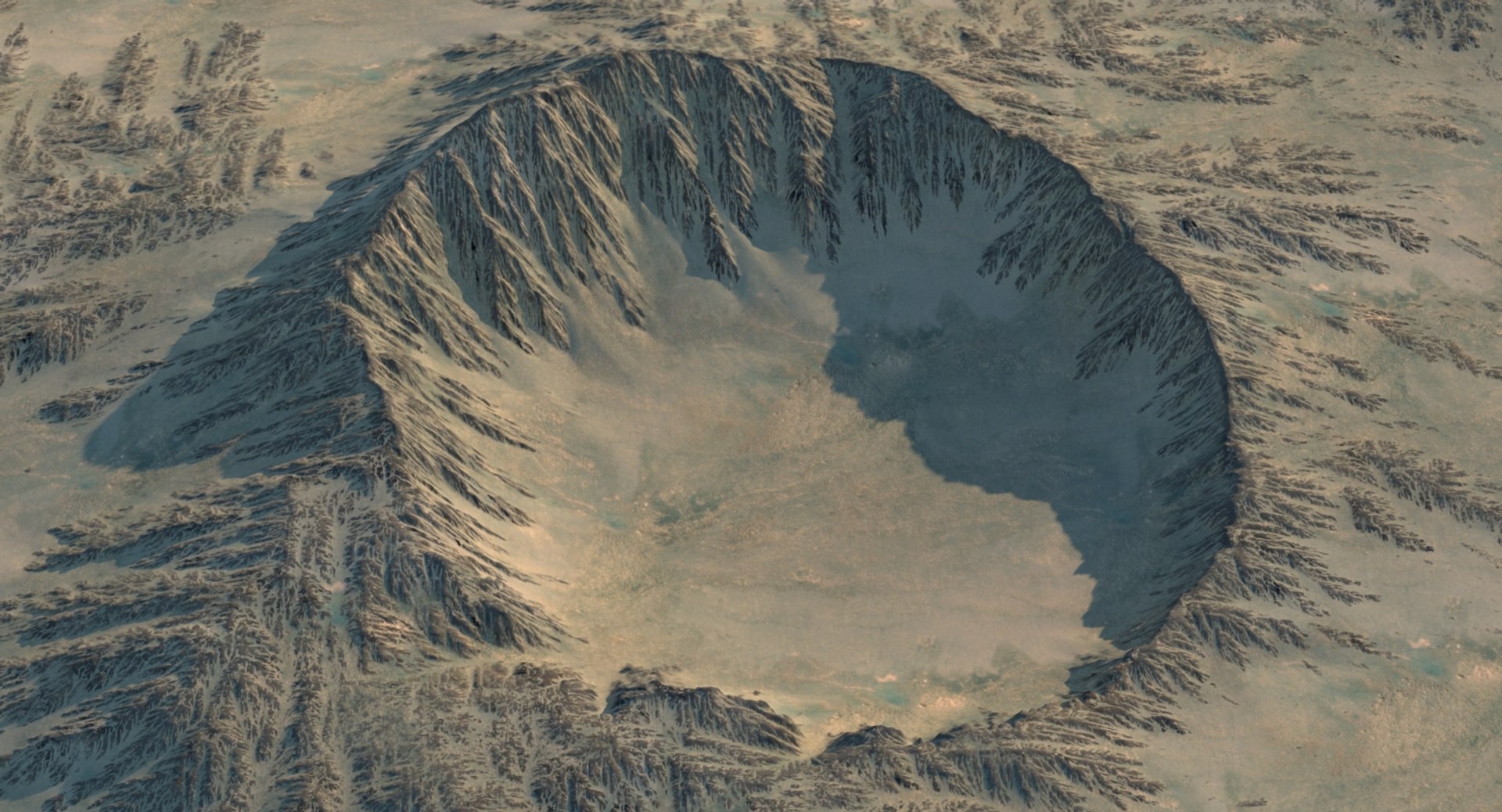 Crater Realistic 3d Model