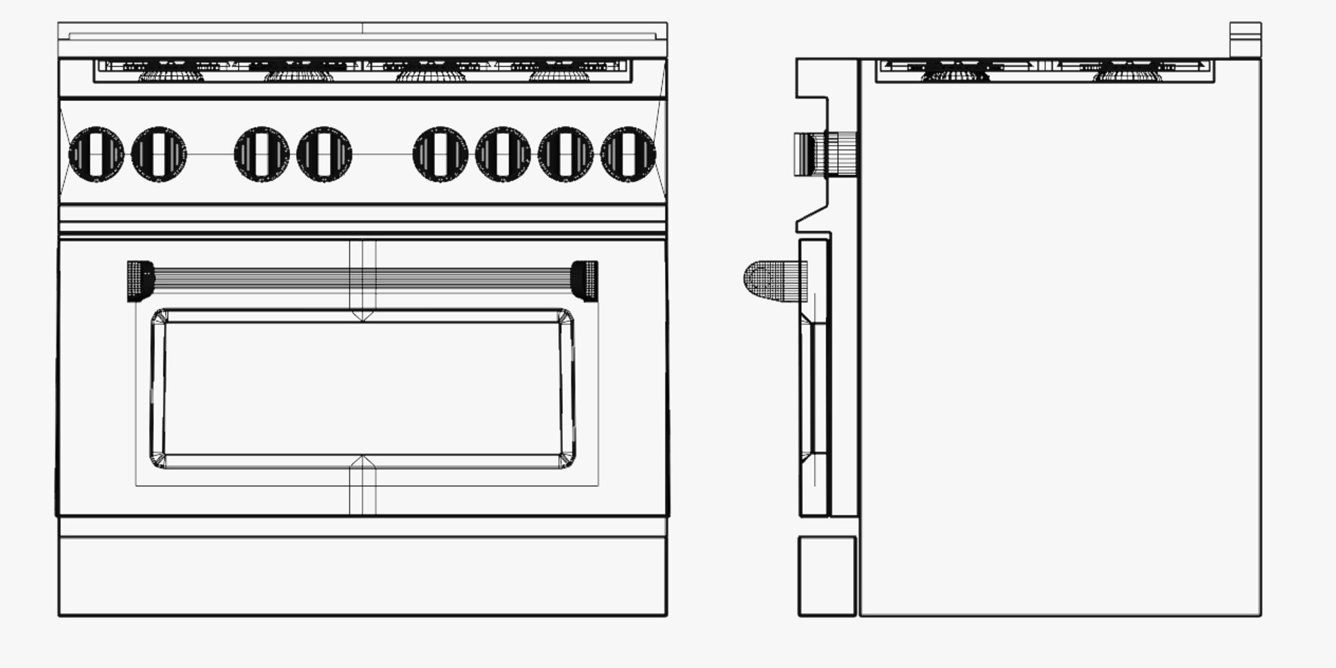 3D Kitchen Stove Model - TurboSquid 1591744