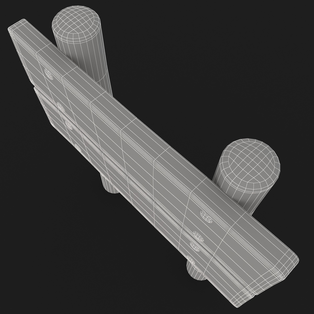 3d realistic wooden signboard 02 model