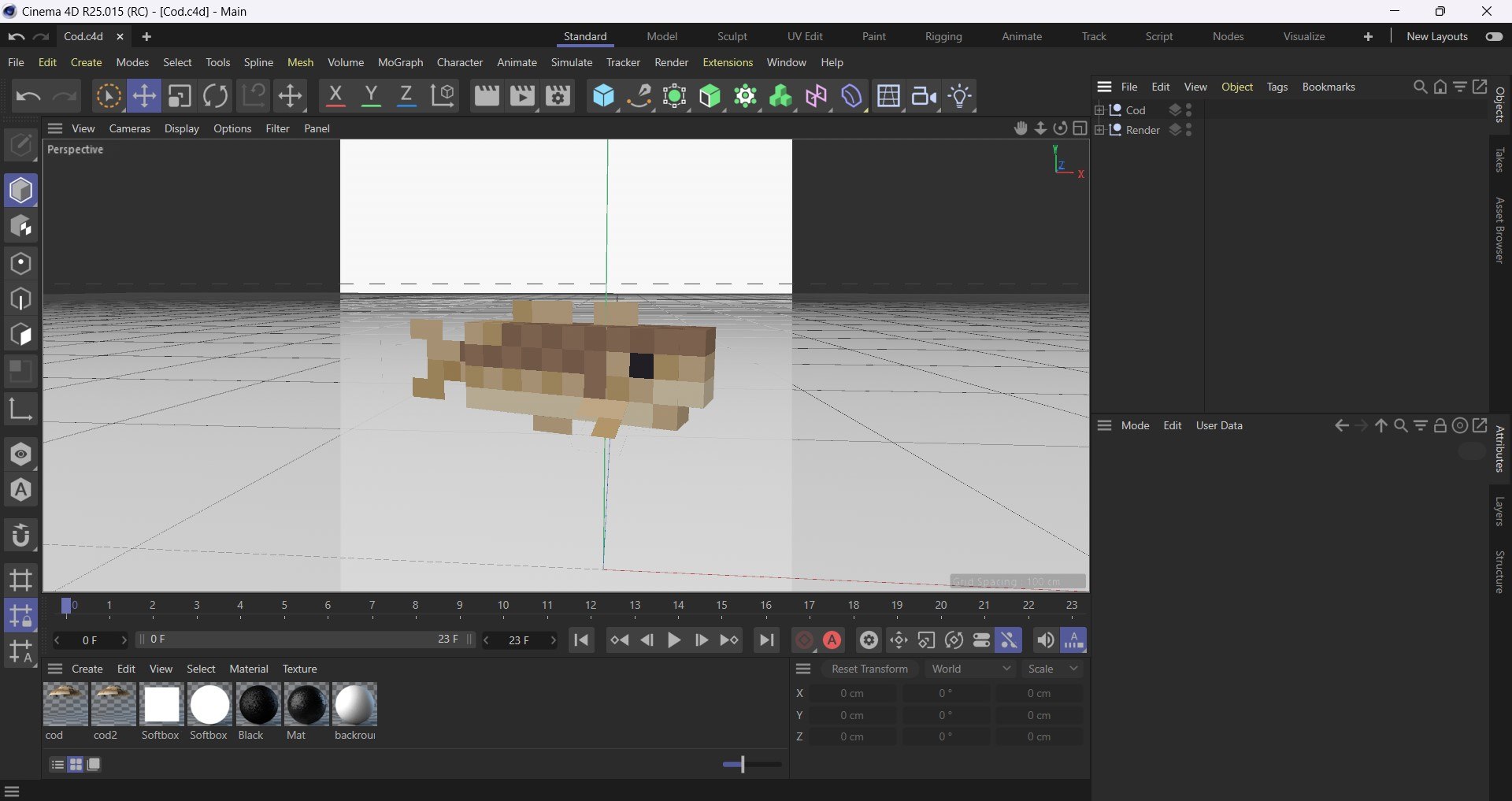 Cod Minecraft 3D - TurboSquid 2347277