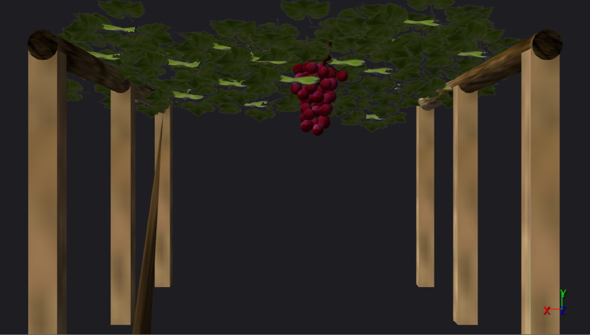 grapes tree 3d model