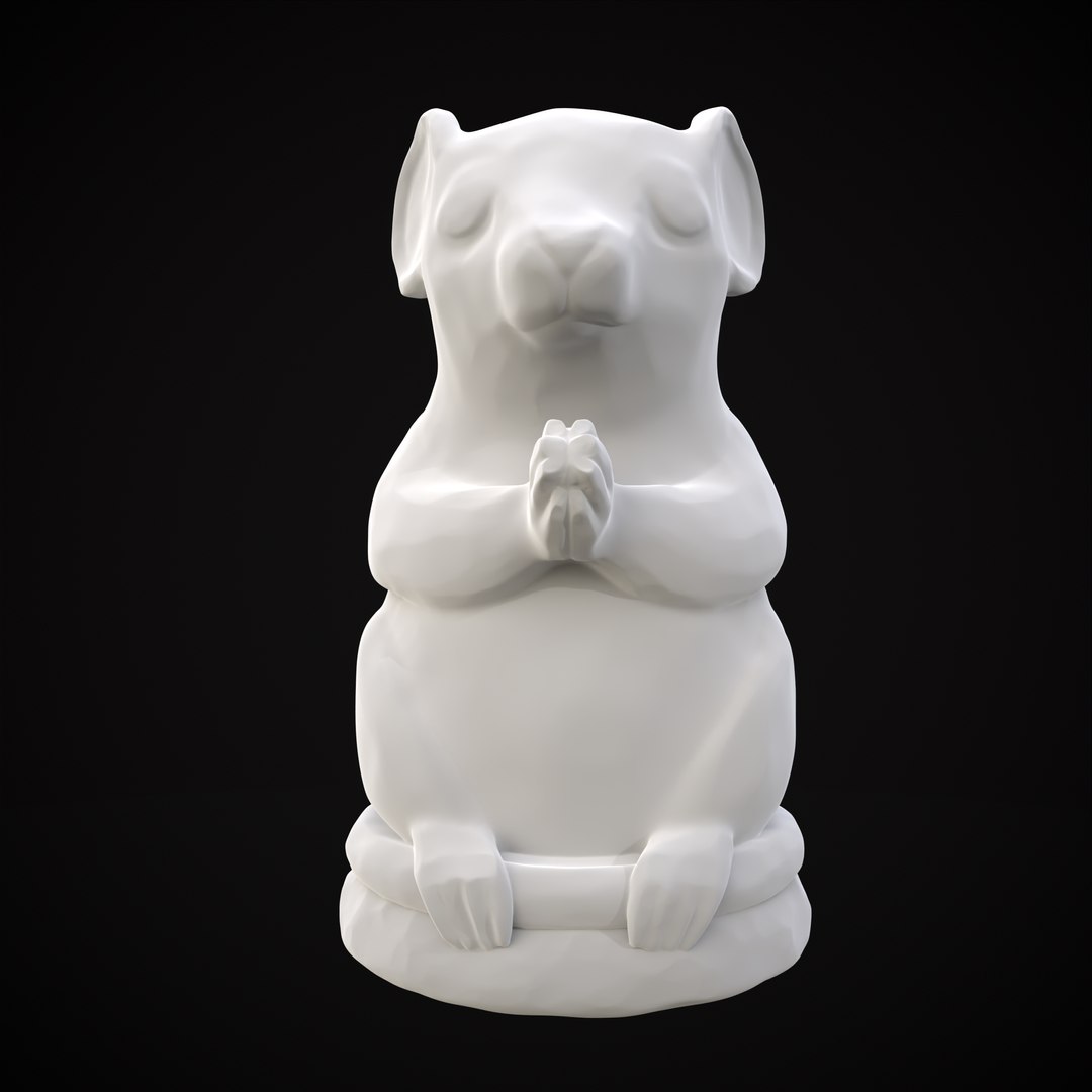 Praying Mouse 3D Print 3D - TurboSquid 2134347