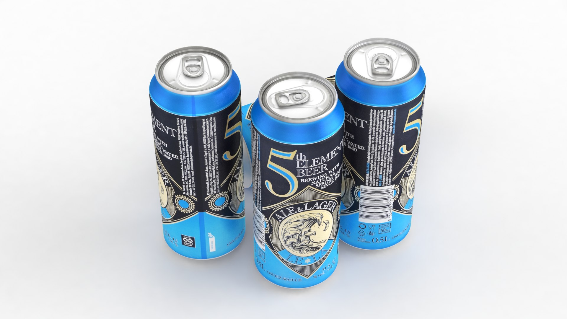 3D Beer Can 5th Element Ale And Lager 500ml 2024 - TurboSquid 2276197