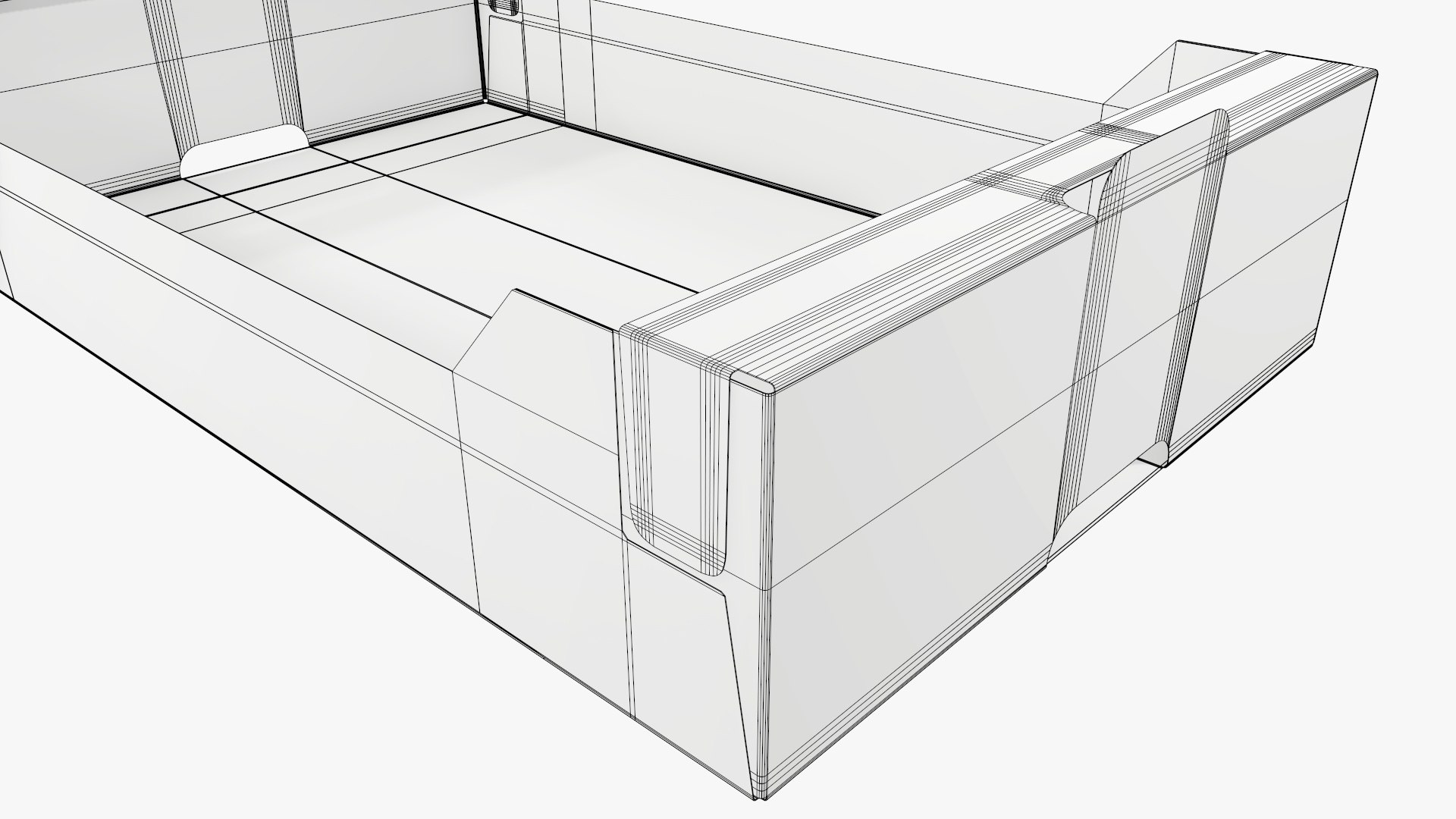 Tray Cardboard Retail 3D Model - TurboSquid 1607075