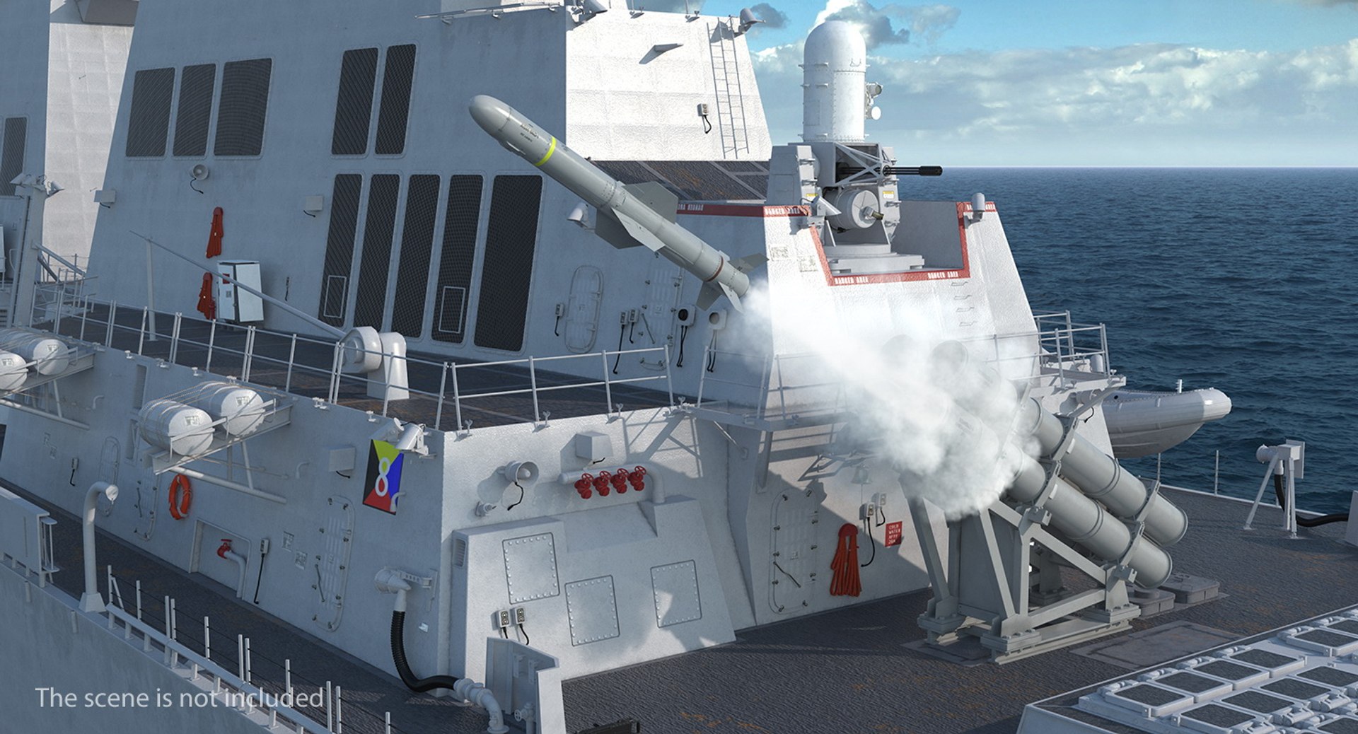 3D Mk 141 Missile Launching - TurboSquid 1394299