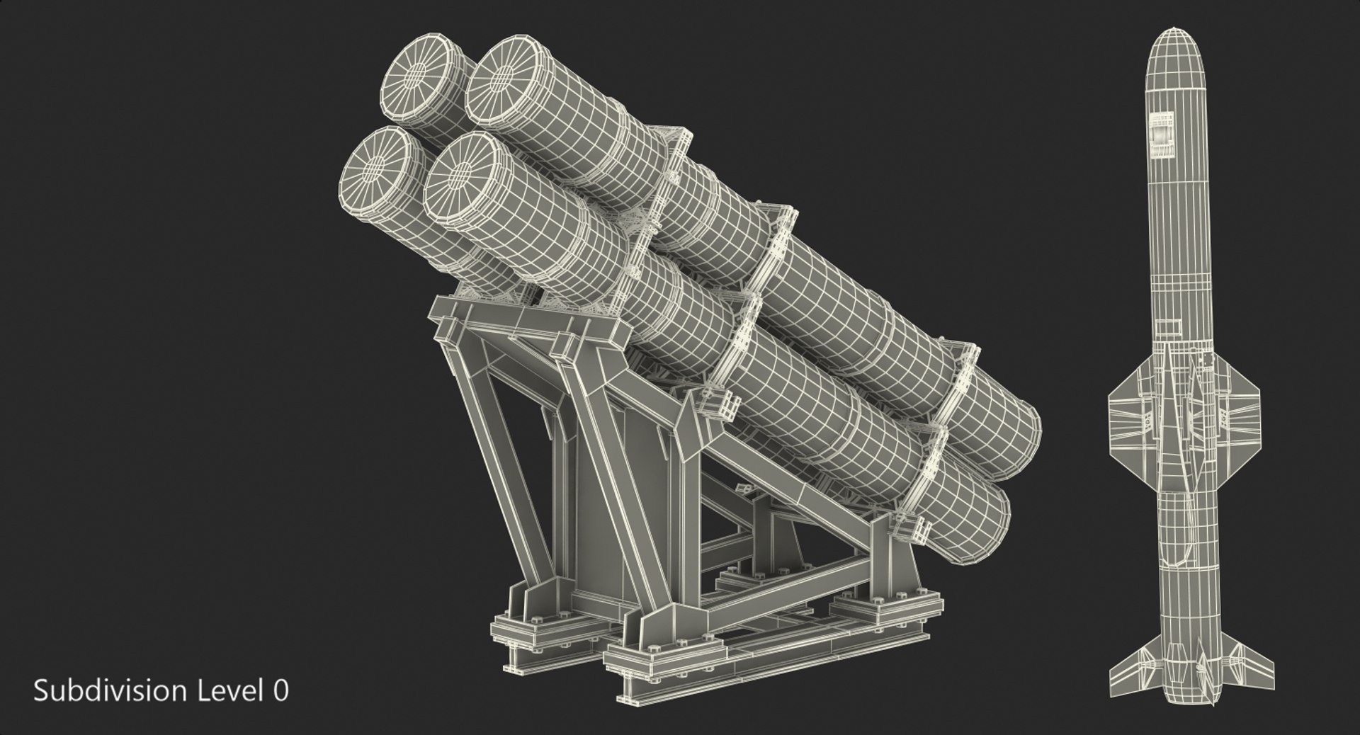 3D mk 141 missile launching - TurboSquid 1394299