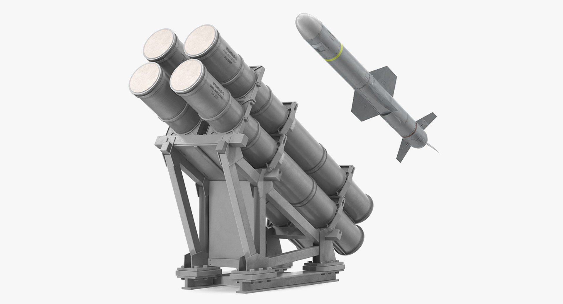 3D mk 141 missile launching - TurboSquid 1394299