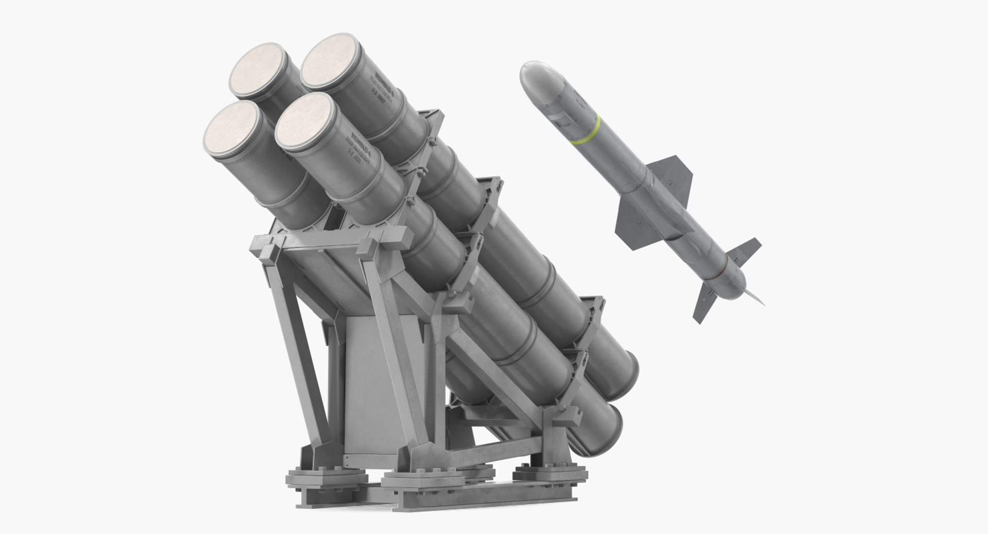 3D Mk 141 Missile Launching - TurboSquid 1394299